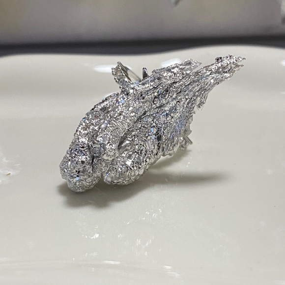 Jewelry | Promotion Magnesium Feather Statement Ring Leaf Motif ...
